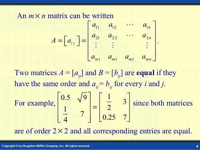 Matrices