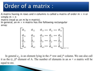 Matrices | PPT