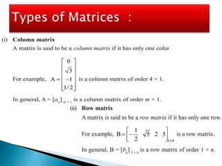 Matrices | PPT