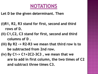 Matrices and determinants-1 | PPT