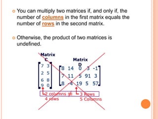 Matrices - Discrete Structures | PPTX
