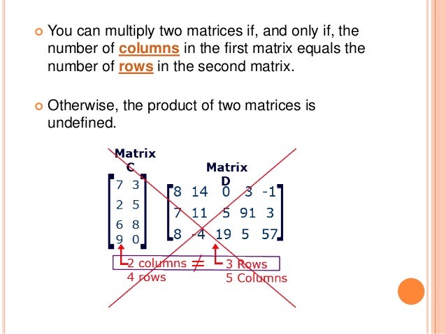 Matrices - Discrete Structures