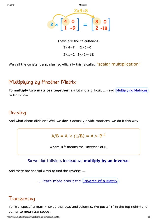 Matrices | PDF | Physics | Science