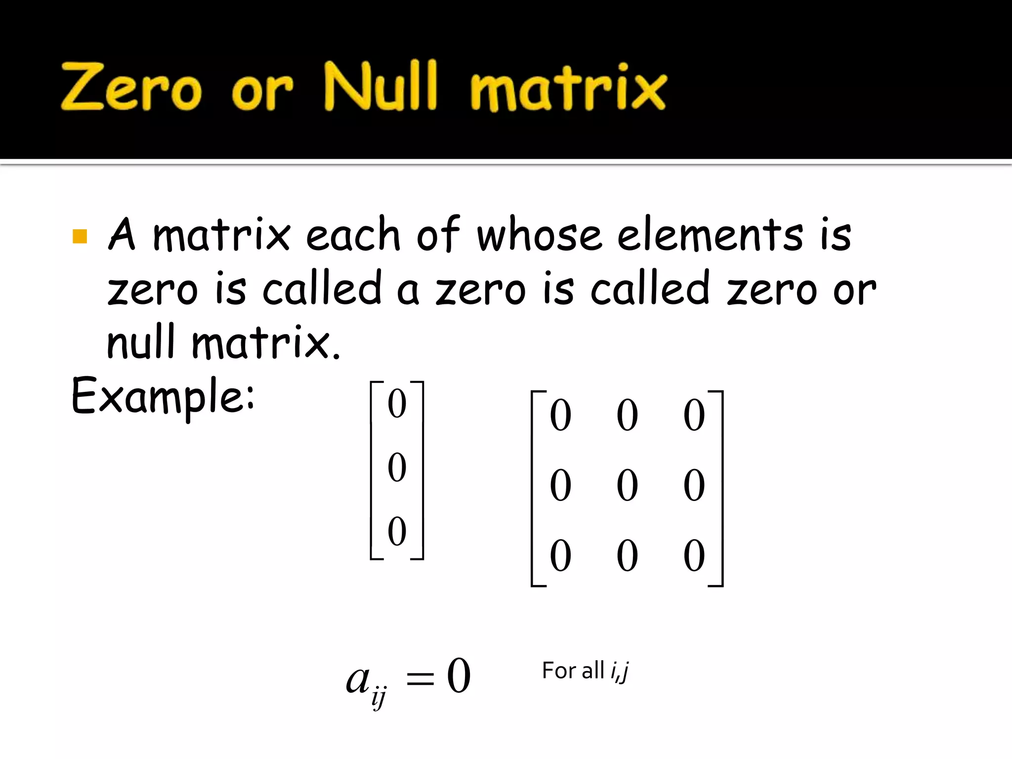 Matrices | PPTX