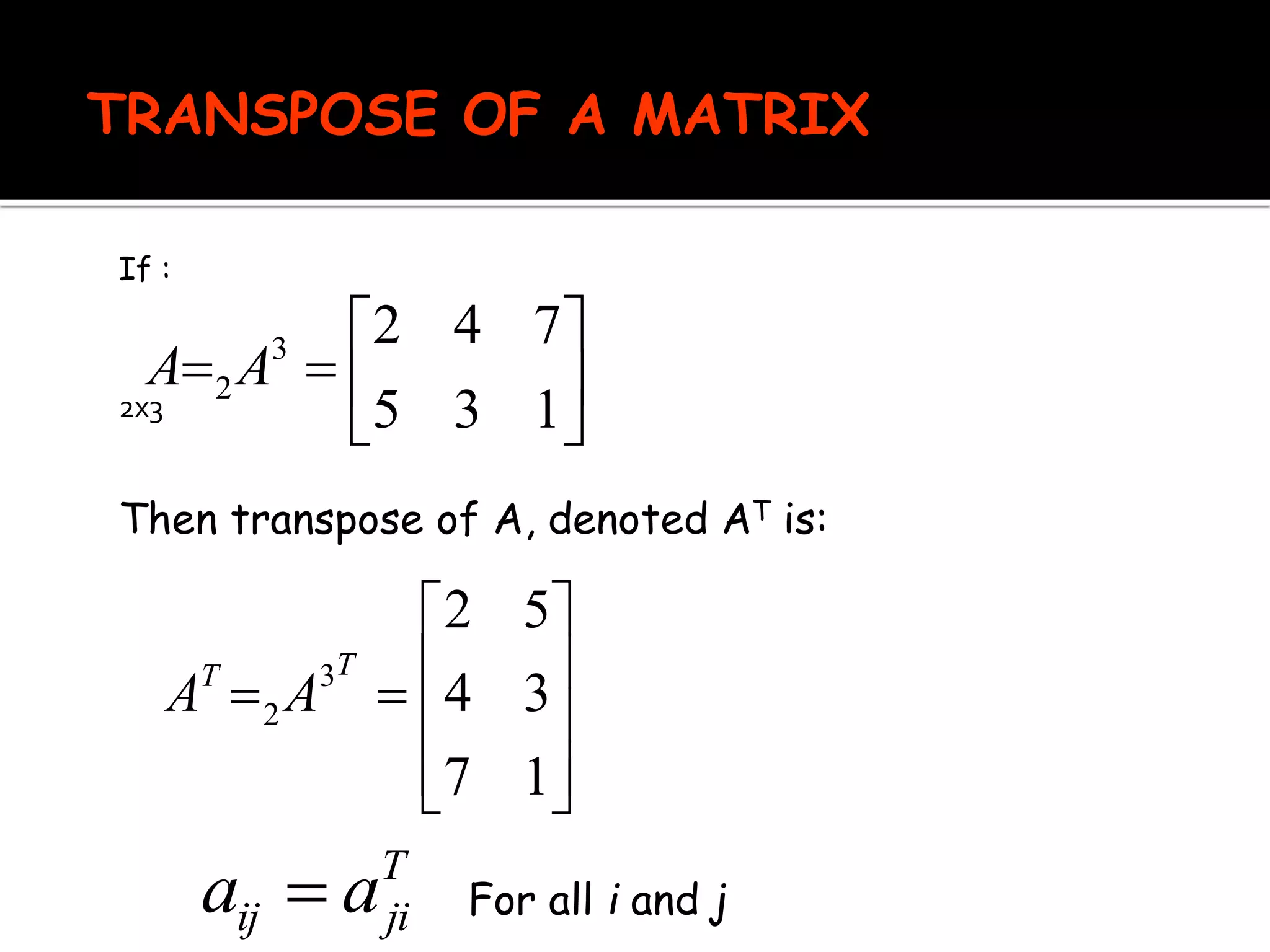 Matrices | PPTX