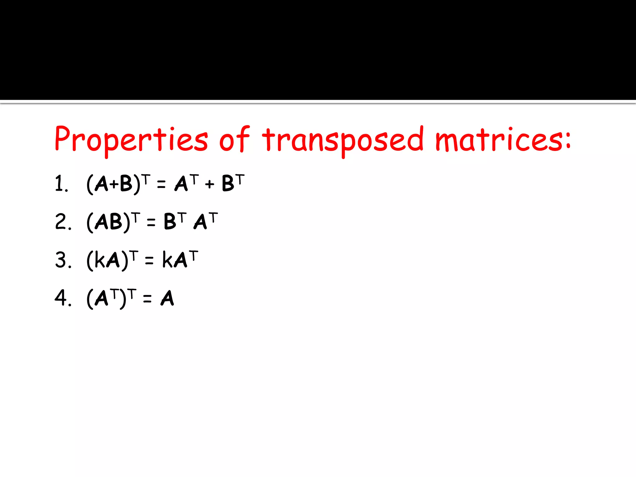 Matrices | PPTX