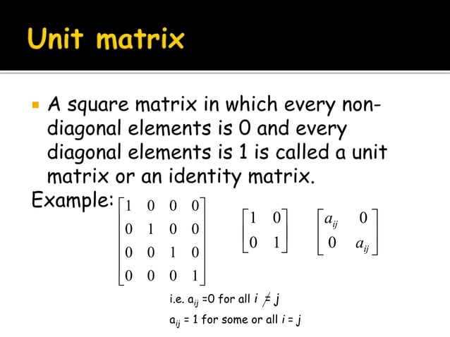 Matrices | PPTX