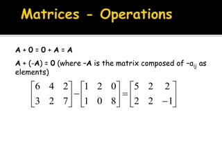 Matrices | PPTX