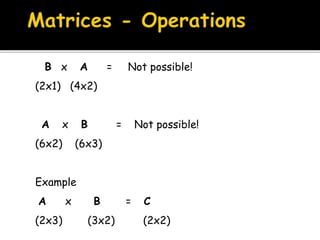 Matrices | PPTX