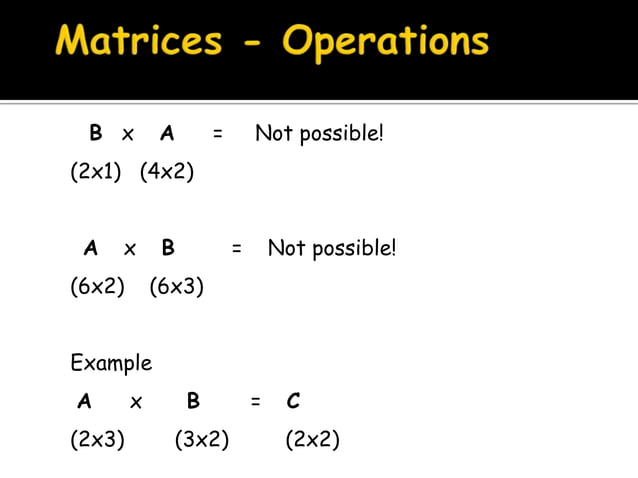 Matrices | PPTX