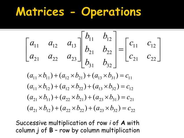 Matrices | PPTX