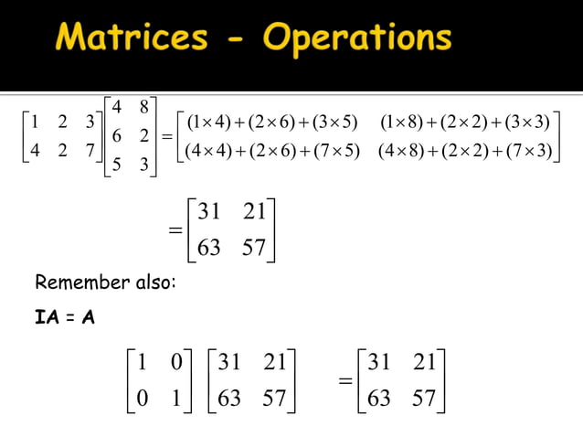 Matrices | PPTX