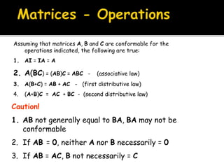 Matrices | PPTX