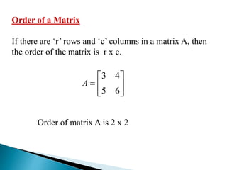 Matrices | PPTX