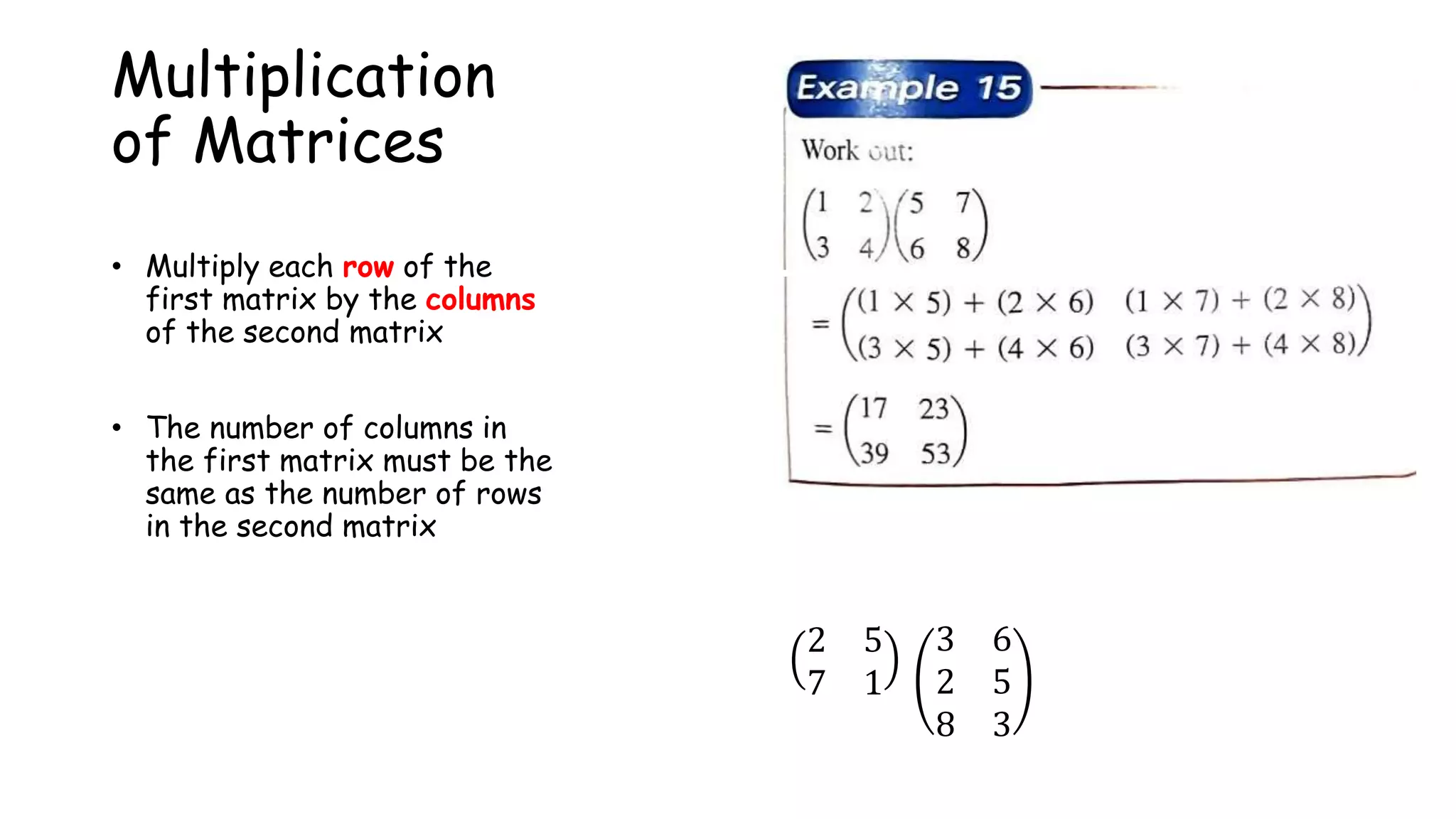 Matrices | PPTX