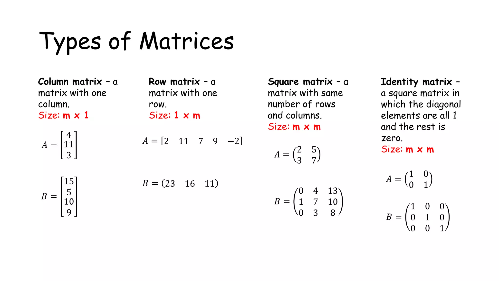 Matrices | PPTX