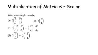 Matrices | PPTX