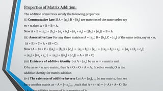BASIC INTRODUCTION OF THE MATRICES (MATRIX) | PPTX | Physics | Science
