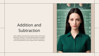 Matrices.pptx introduction and types.... | PPT