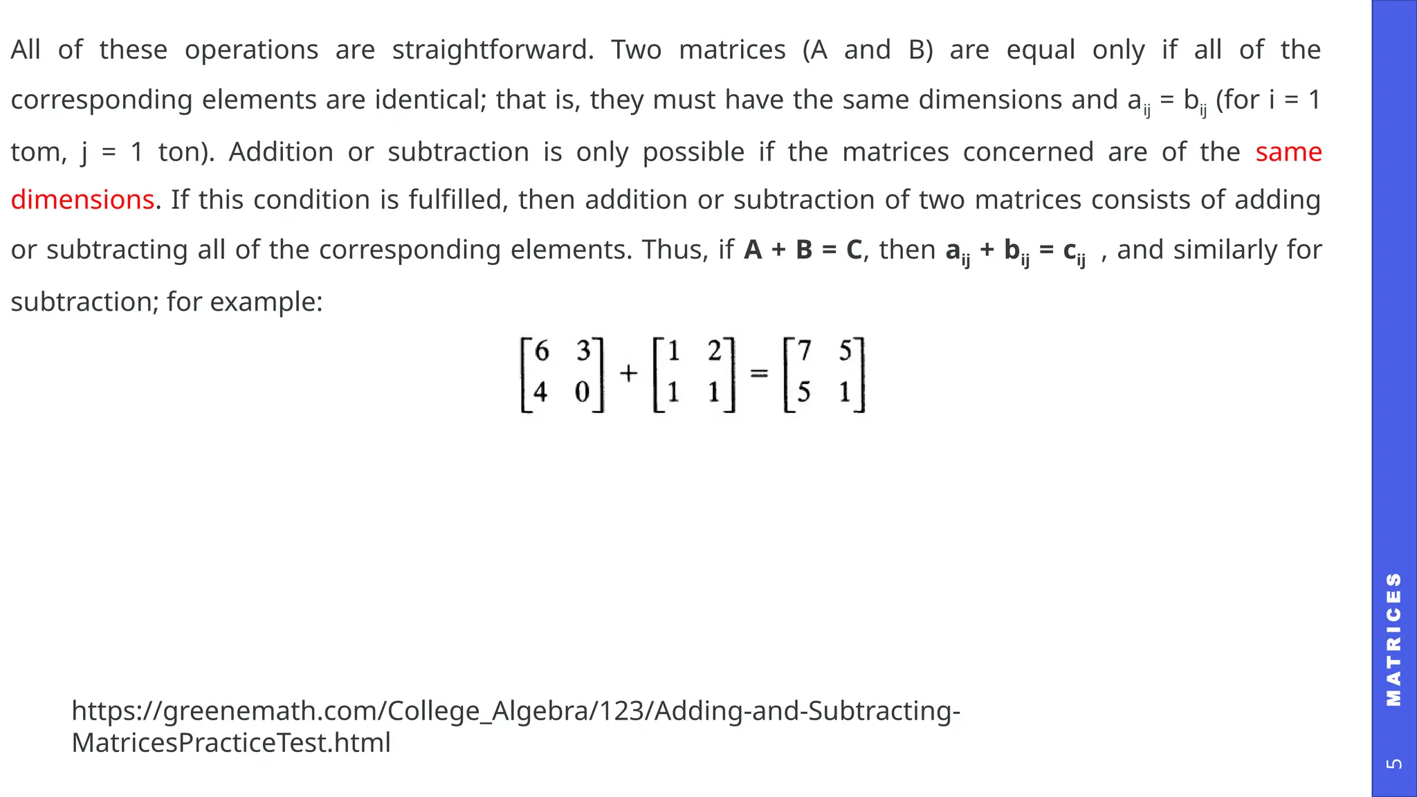 Matrices calculation, addition and substraction.pptx
