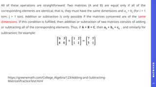 Matrices calculation, addition and substraction.pptx