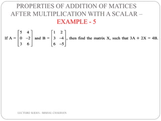 MATRICES CLASS XII MODULE 1 | PDF