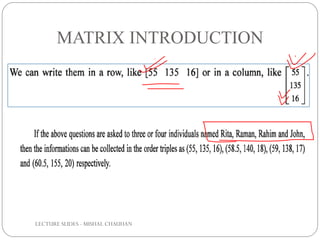 MATRICES CLASS XII MODULE 1 | PDF