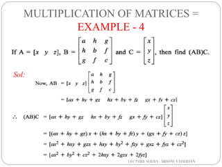 MATRICES CLASS XII MODULE 2 | PDF