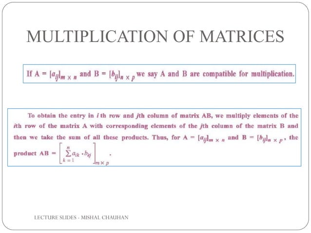 MATRICES CLASS XII MODULE 2 | PDF