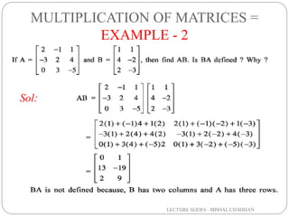 MATRICES CLASS XII MODULE 2 | PDF