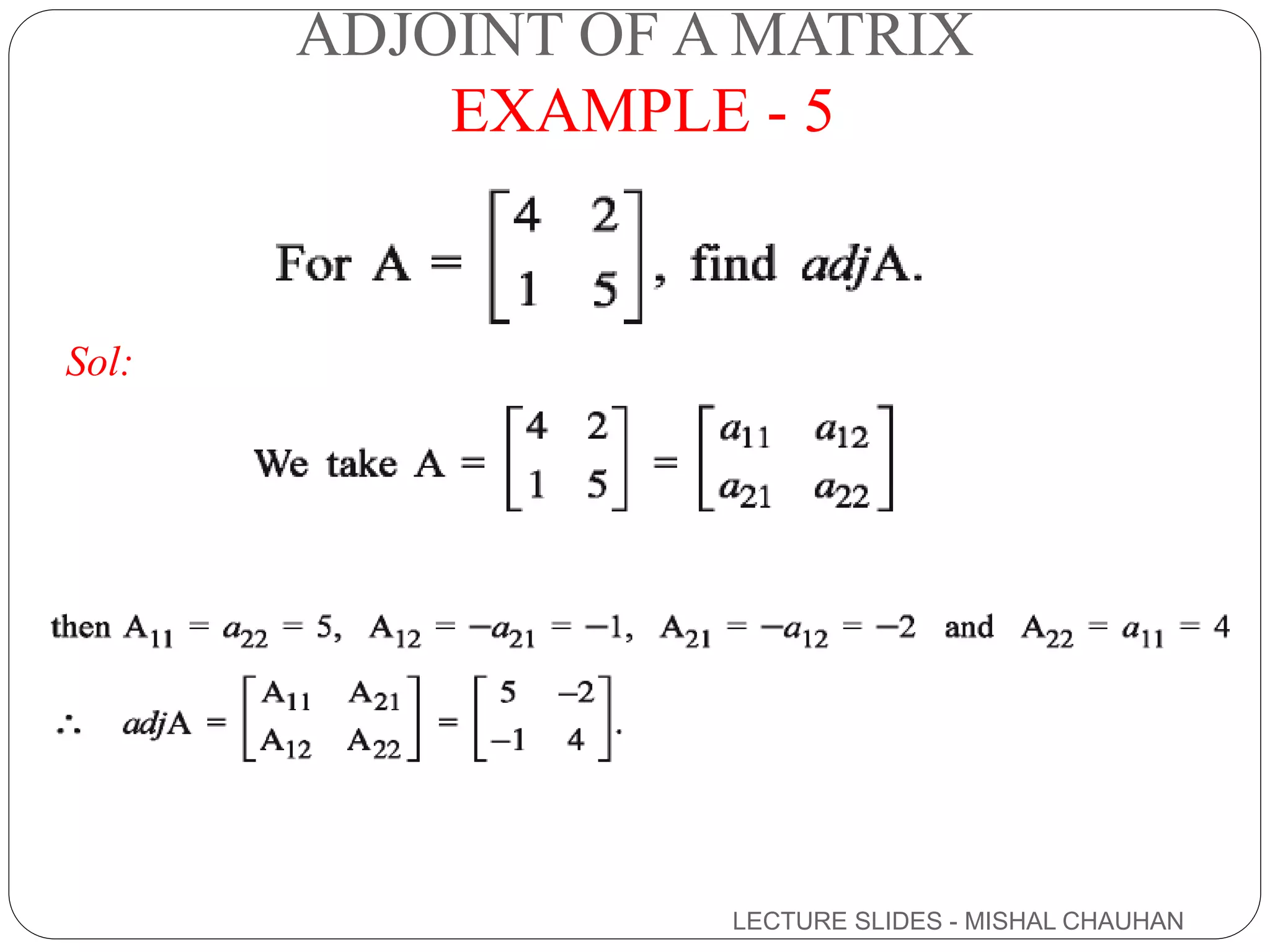 MATRICES CLASS XII MODULE 3 | PPTX