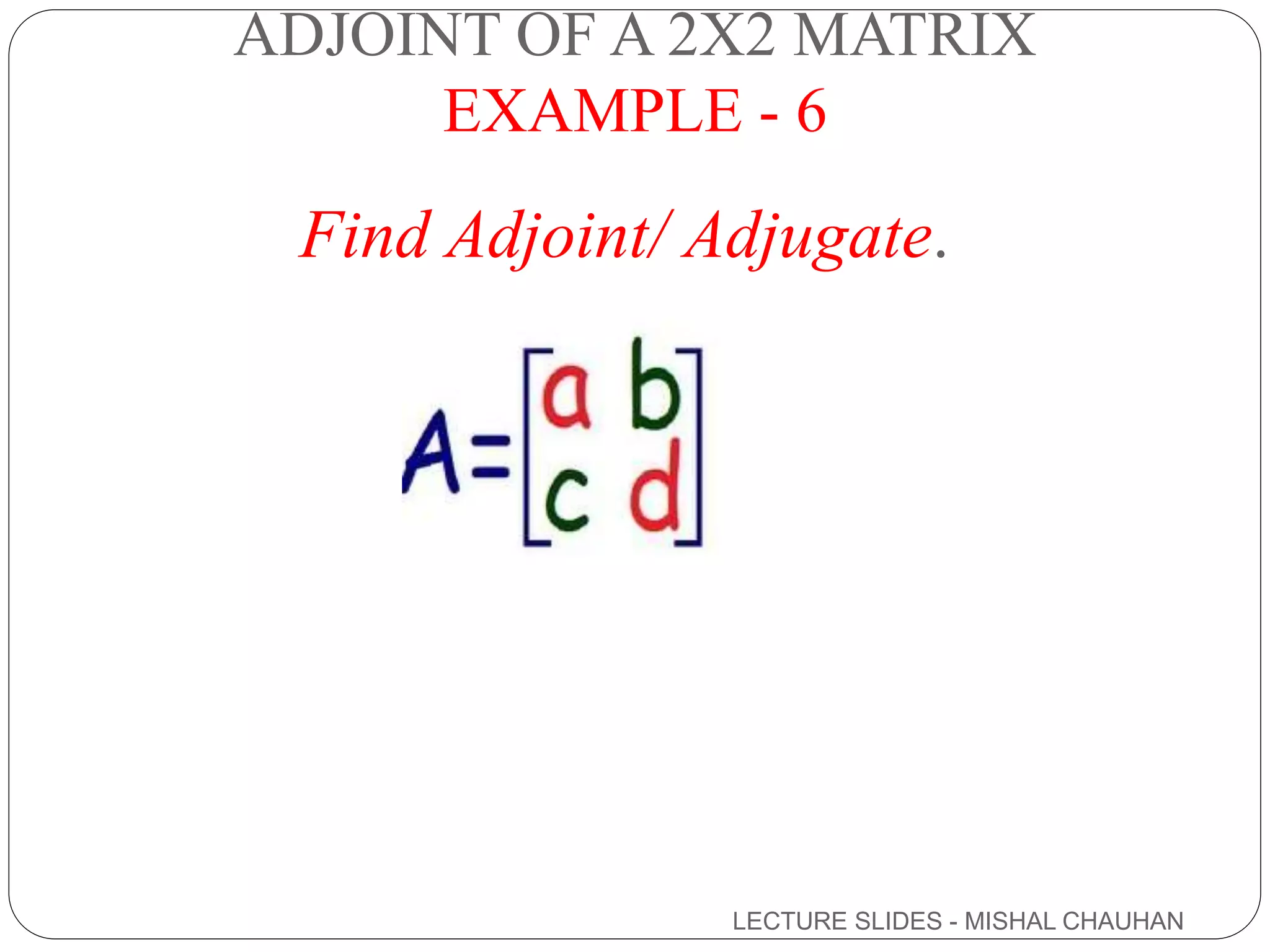 MATRICES CLASS XII MODULE 3 | PPTX