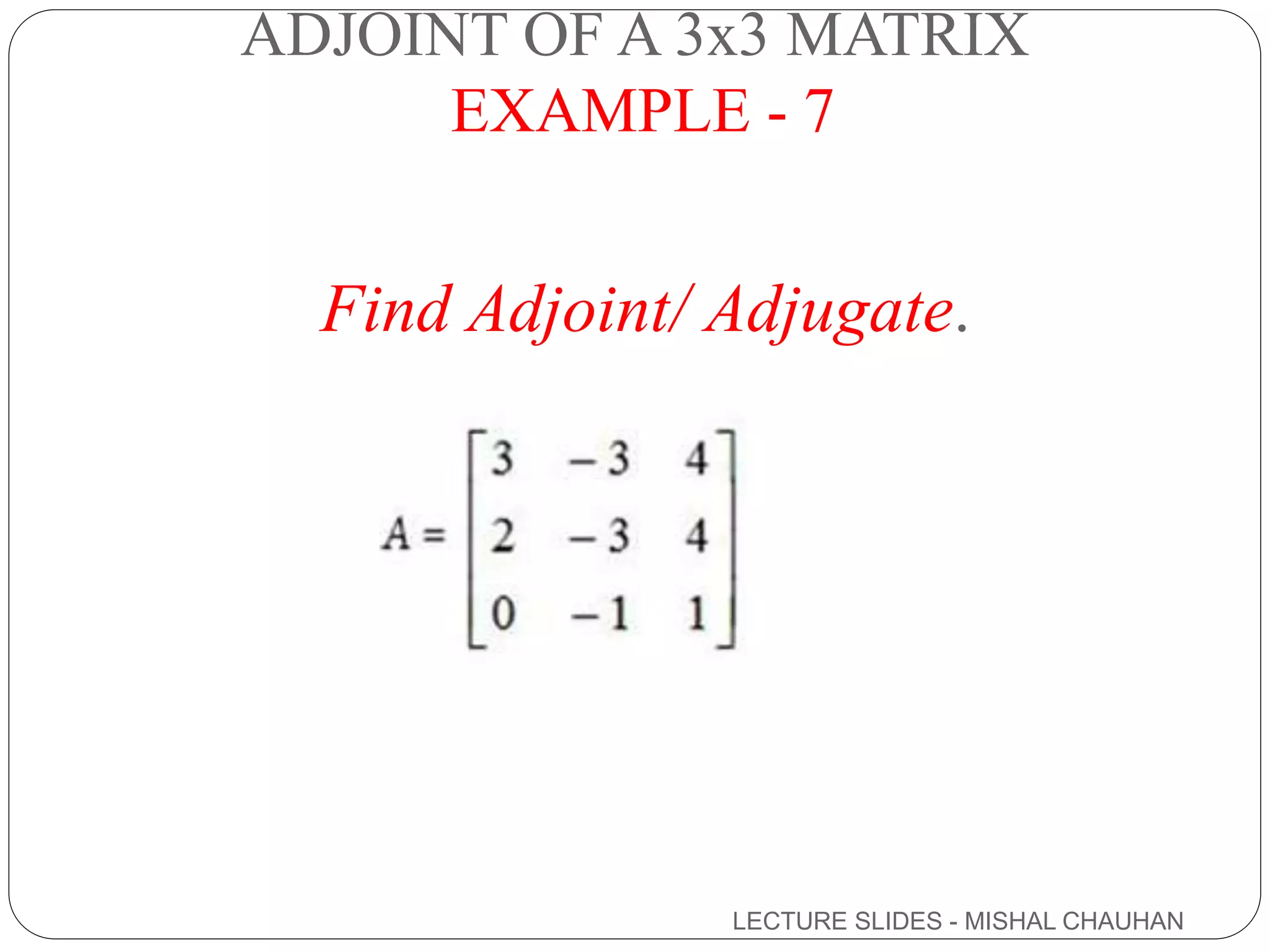 MATRICES CLASS XII MODULE 3 | PPTX