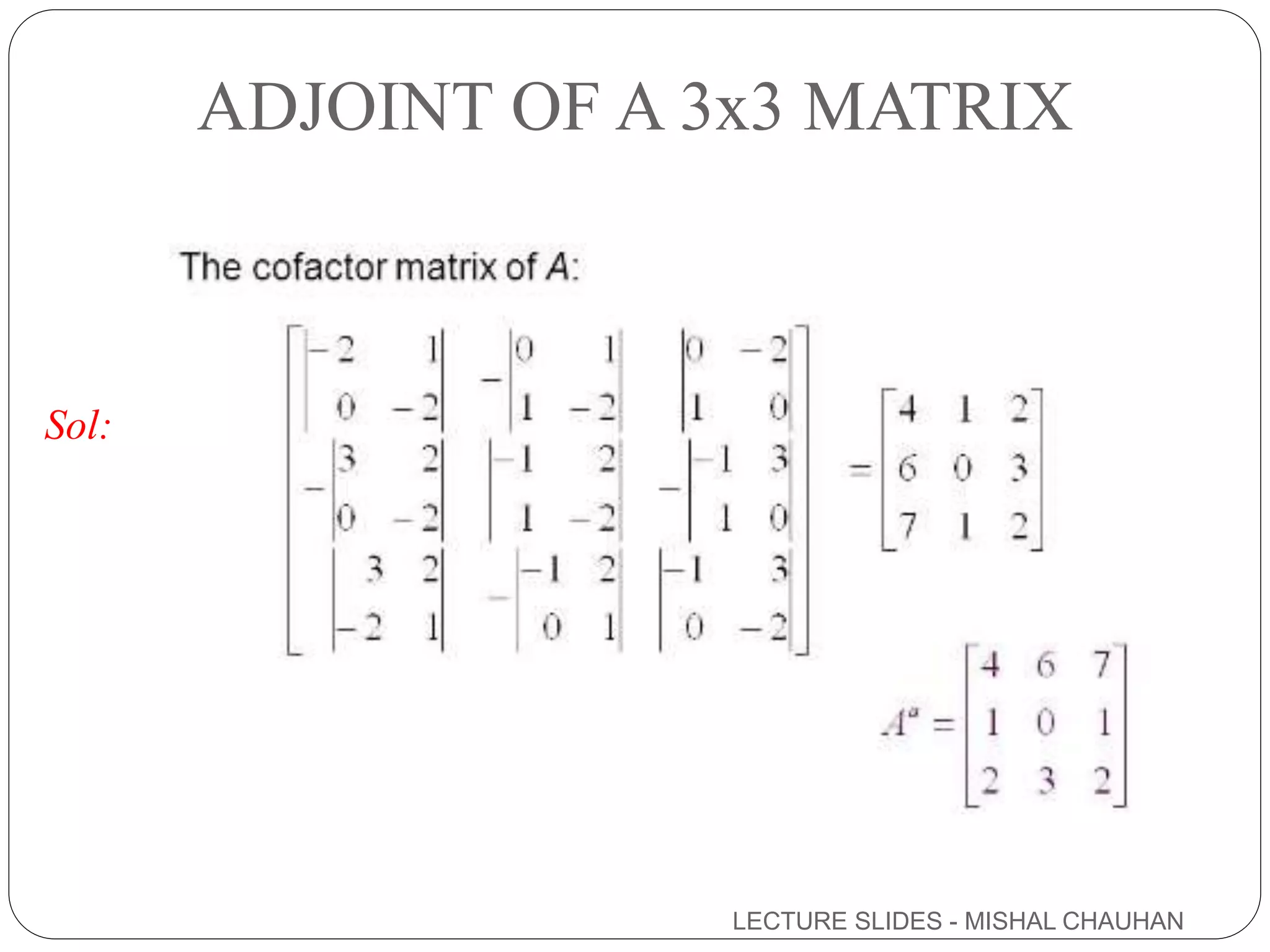MATRICES CLASS XII MODULE 3 | PPTX
