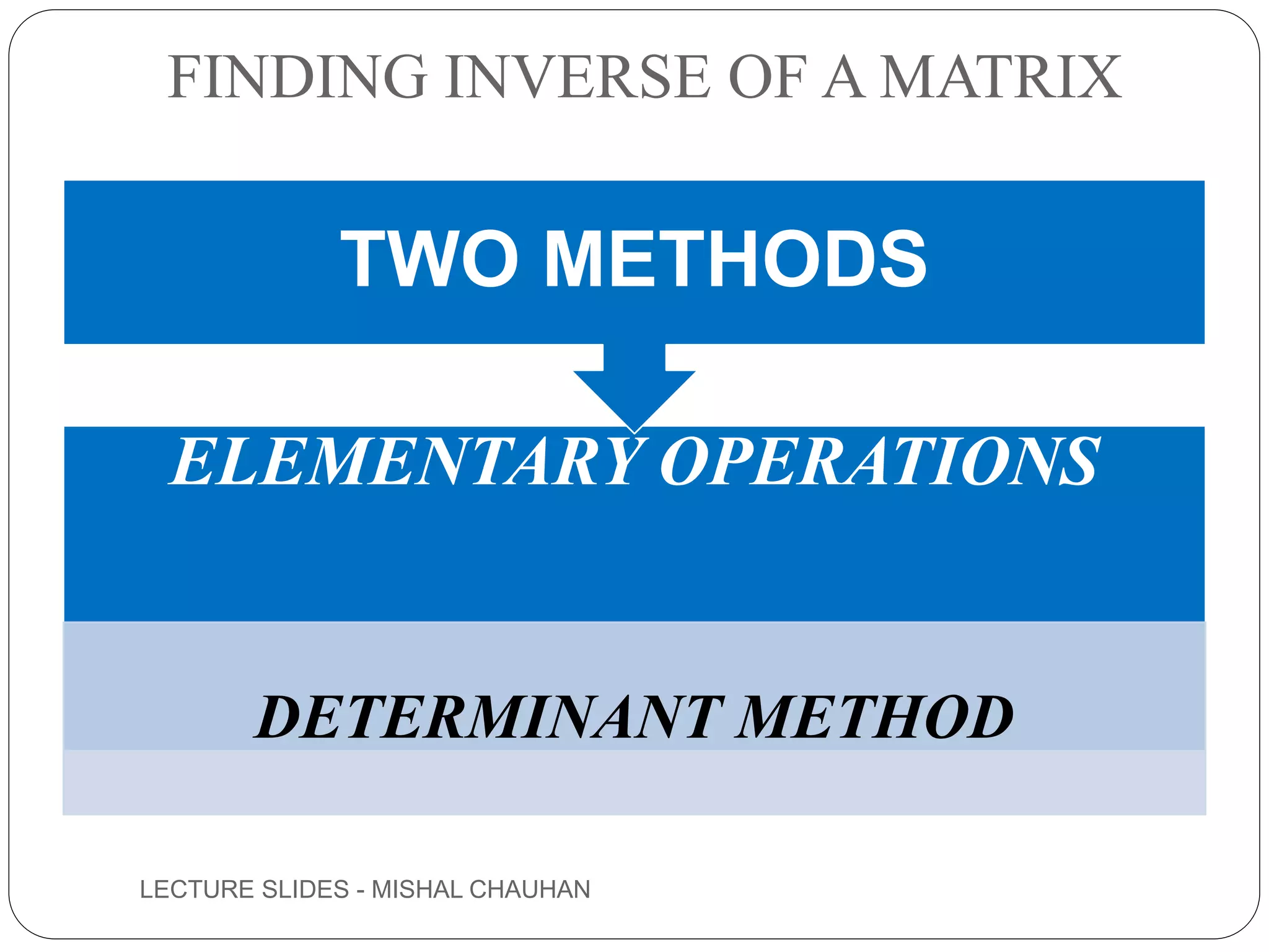 MATRICES CLASS XII MODULE 3 | PPTX
