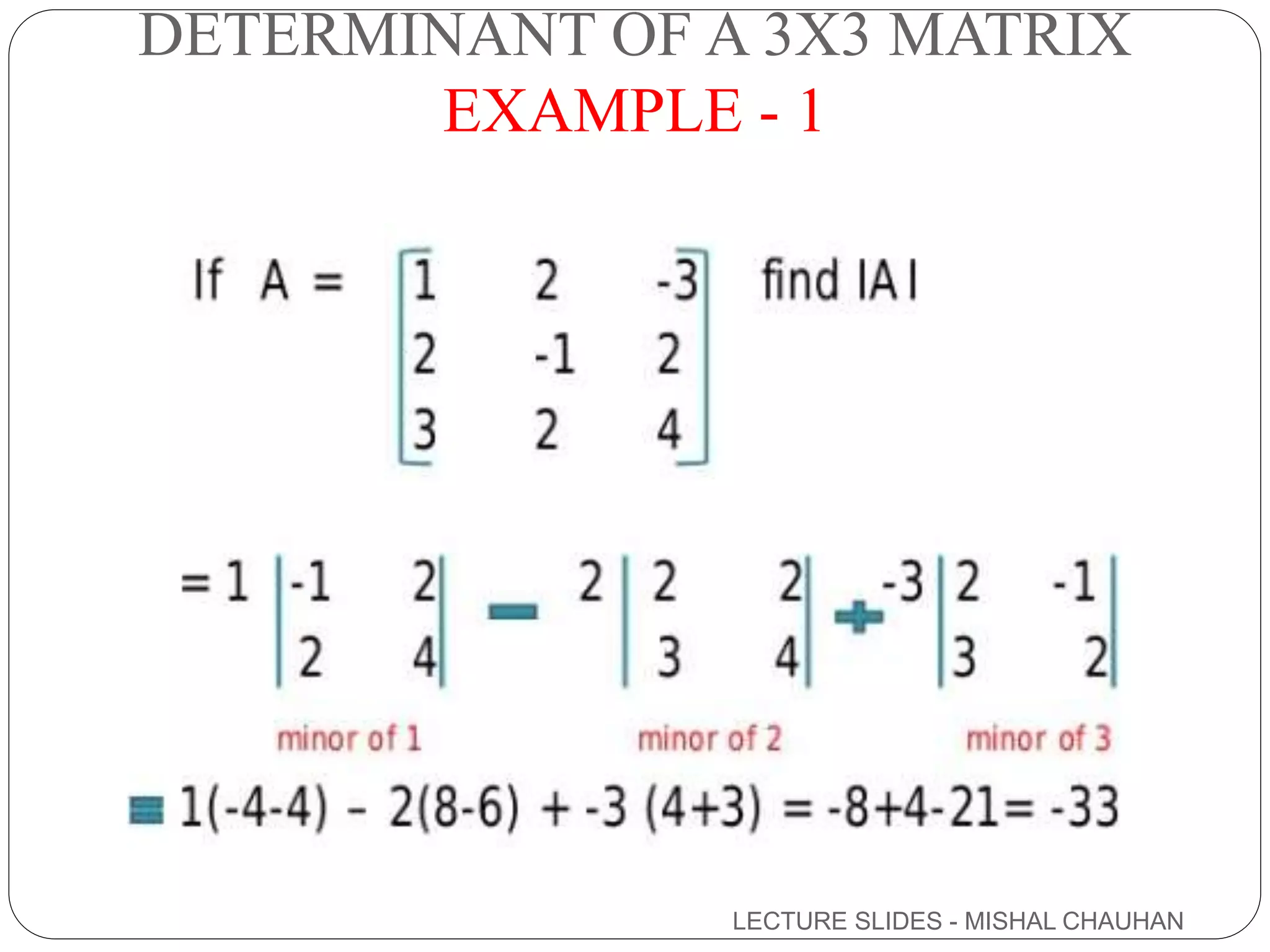 MATRICES CLASS XII MODULE 3 | PPTX