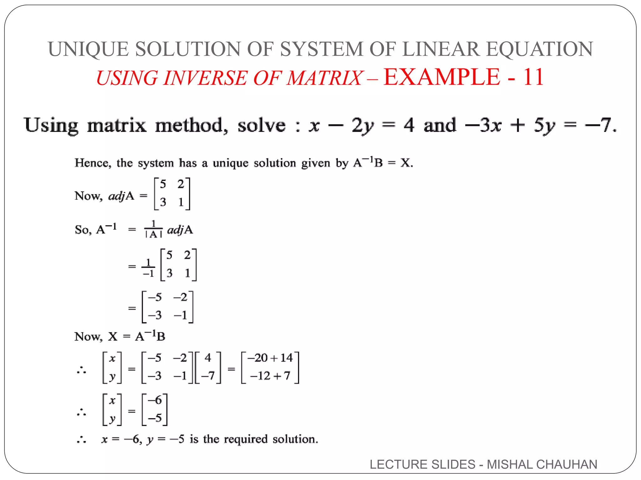 MATRICES CLASS XII MODULE 3 | PPTX
