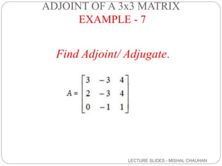 MATRICES CLASS XII MODULE 3 | PPTX