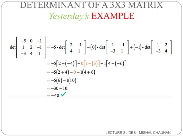 MATRICES CLASS XII MODULE 3 | PPTX | Chemistry | Science