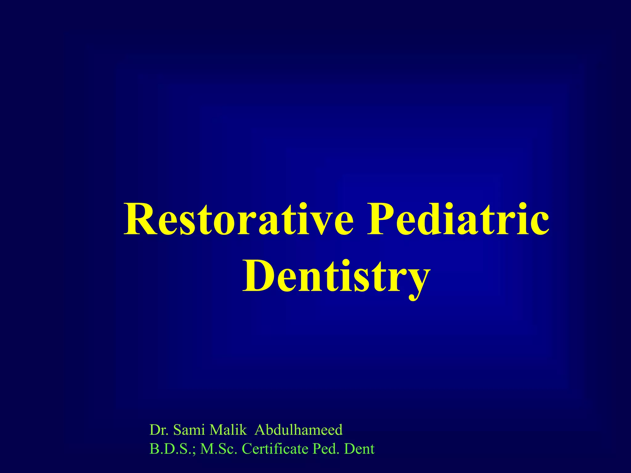 Matrices in-pediatric-restorative-dentistry | PPTX