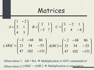 Matrices -introduction_and_operations | PPT