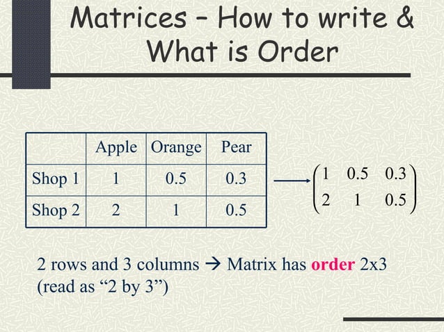 Matrices -introduction_and_operations | PPT | Physics | Science