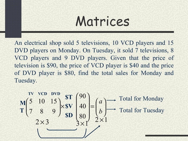 Matrices -introduction_and_operations | PPT | Physics | Science