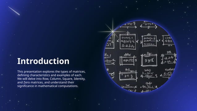 Matrices (1).pptx . Types and introduction | PPT