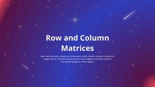 Matrices (1).pptx . Types and introduction | PPT
