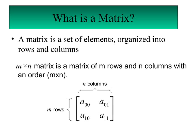 Matrices | PPT | Physics | Science