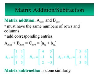 Matrices | PPT