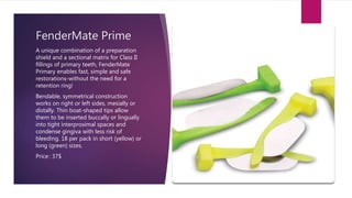 Matrices and accessors for class 2 treatment | PPTX | Dental Health ...