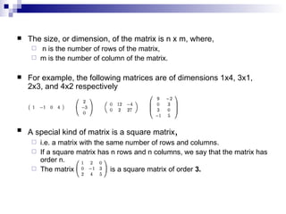 Matrices And Application Of Matrices | PPT