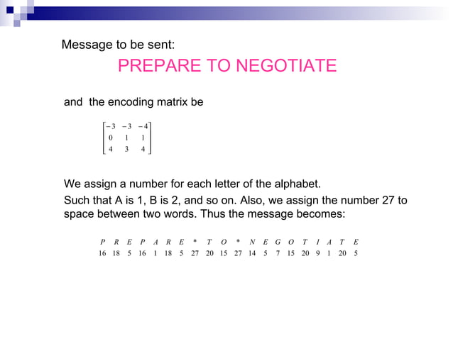 Matrices And Application Of Matrices Ppt